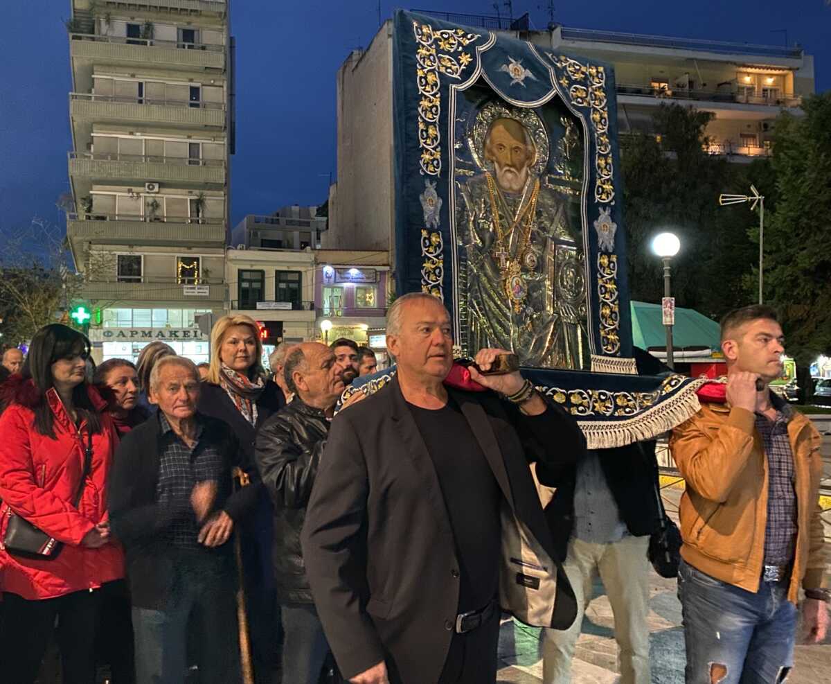 Στον Πανηγυρικό Εσπερινό και τη Λιτάνευση της Ιεράς Εικόνας Αγίου ...