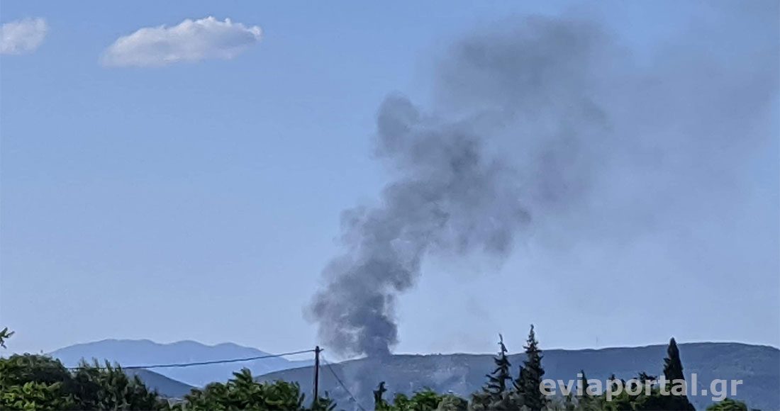 Φωτιά στον ΧΥΤΑ Χαλκίδας - Eviaportal.gr