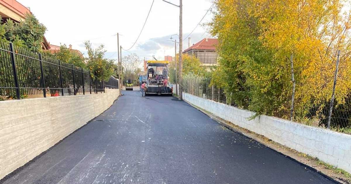 Έργα ασφαλτόστρωσεις στην Δροσιά - Eviaportal.gr