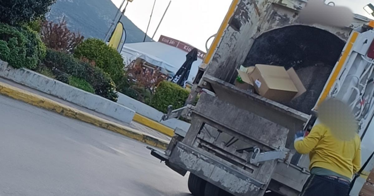 Ίδιο απορριμματοφόρο μαζεύει σκουπίδια κι ανακύκλωση στην Χαλκίδα ...